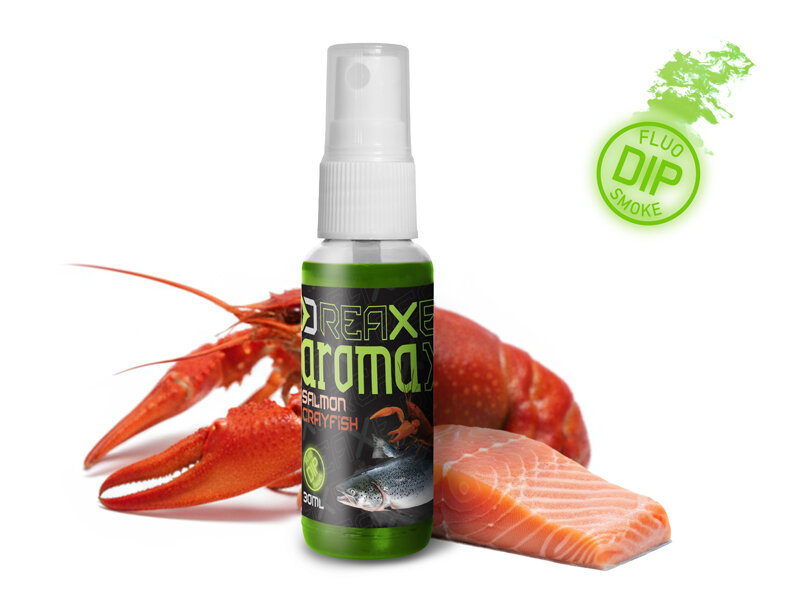 Spray à appât Delphin AromaX / Saumon – écrevisse, Delphinpeche.fr